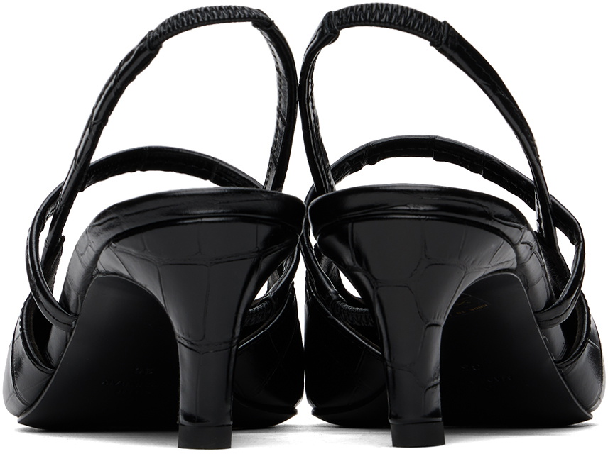 TOTEME Black 'The Sharp Slingback' Heels Toteme