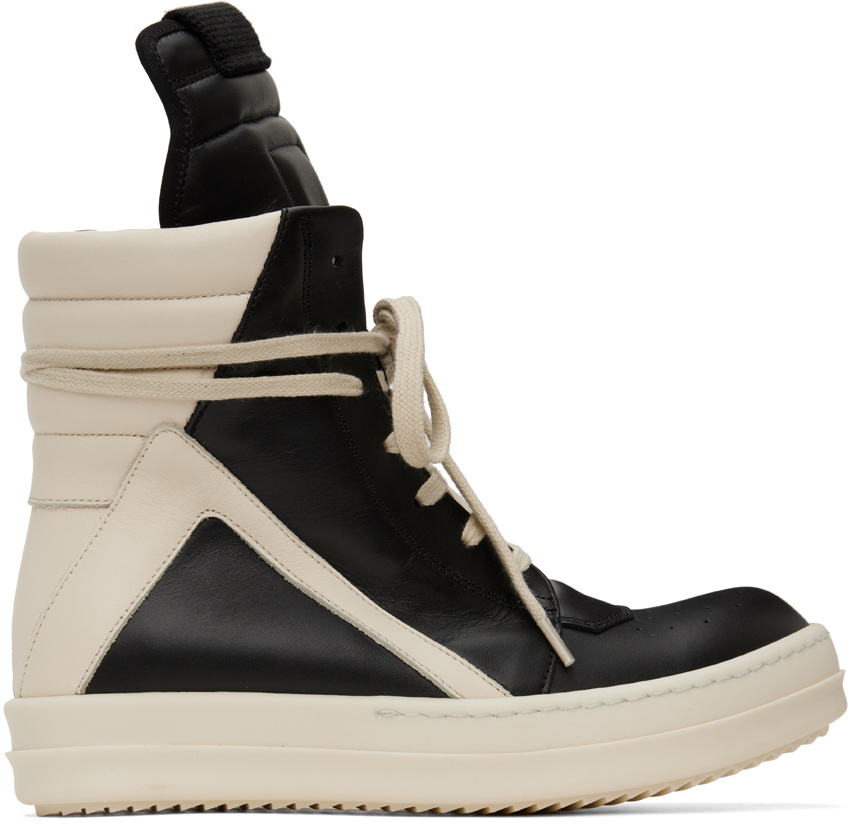 Rick Owens Black Geobasket Sneakers Rick Owens