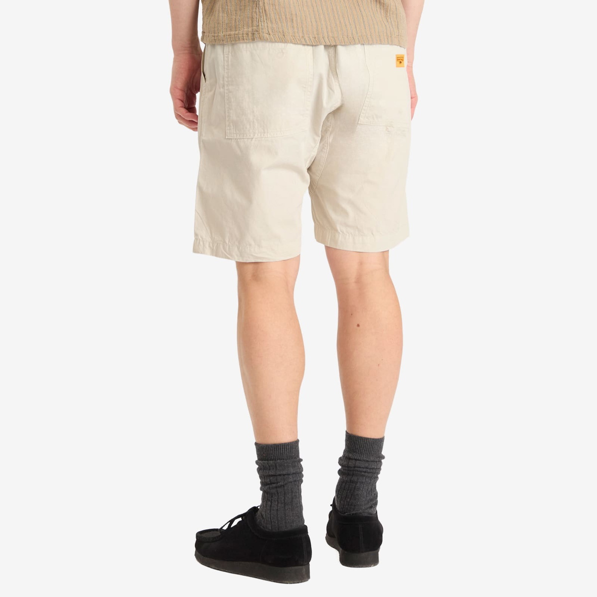 Service Works Men's Poplin Chef Shorts in Salt Service Works