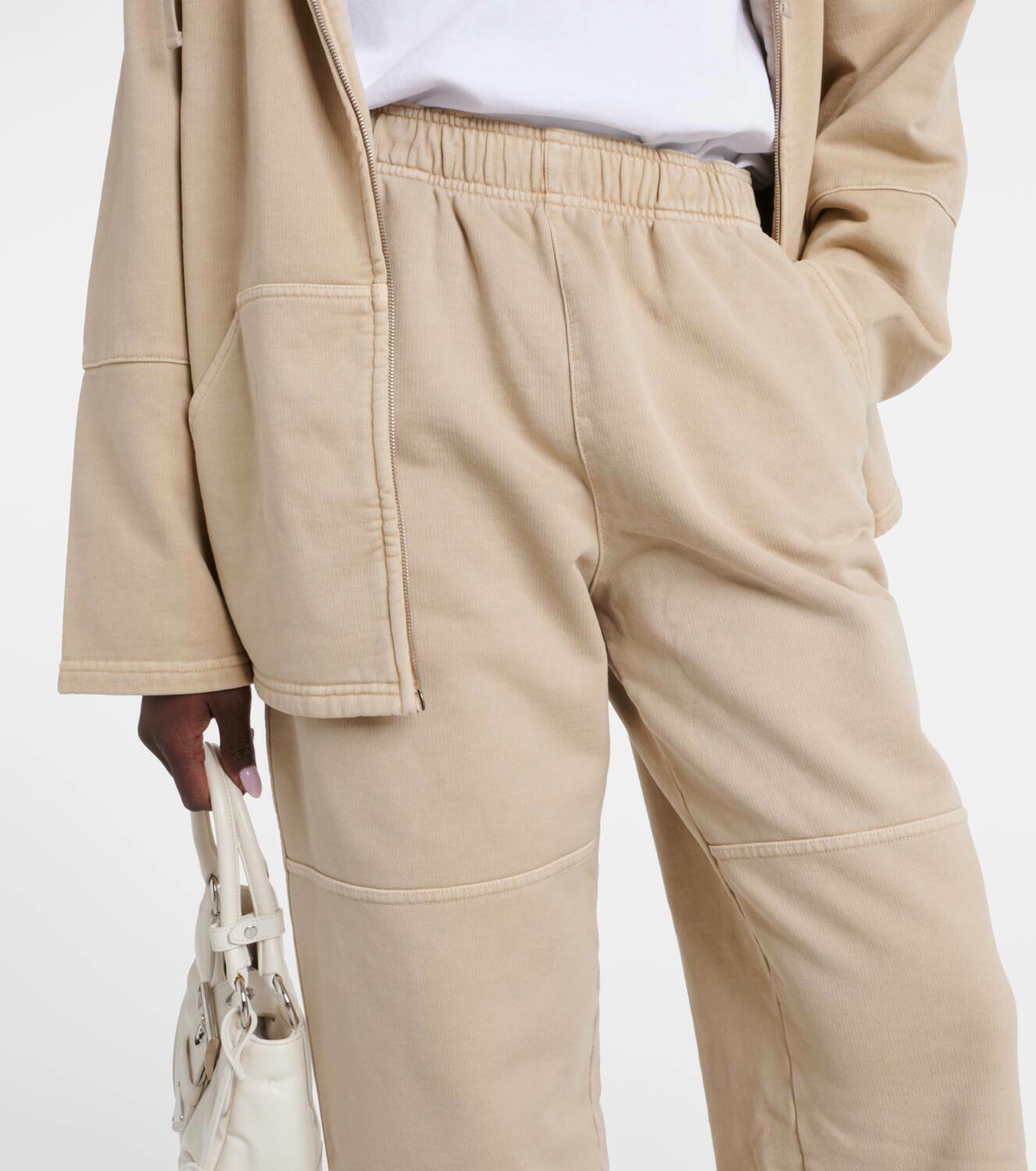 Prada High-rise cotton sweatpants Prada