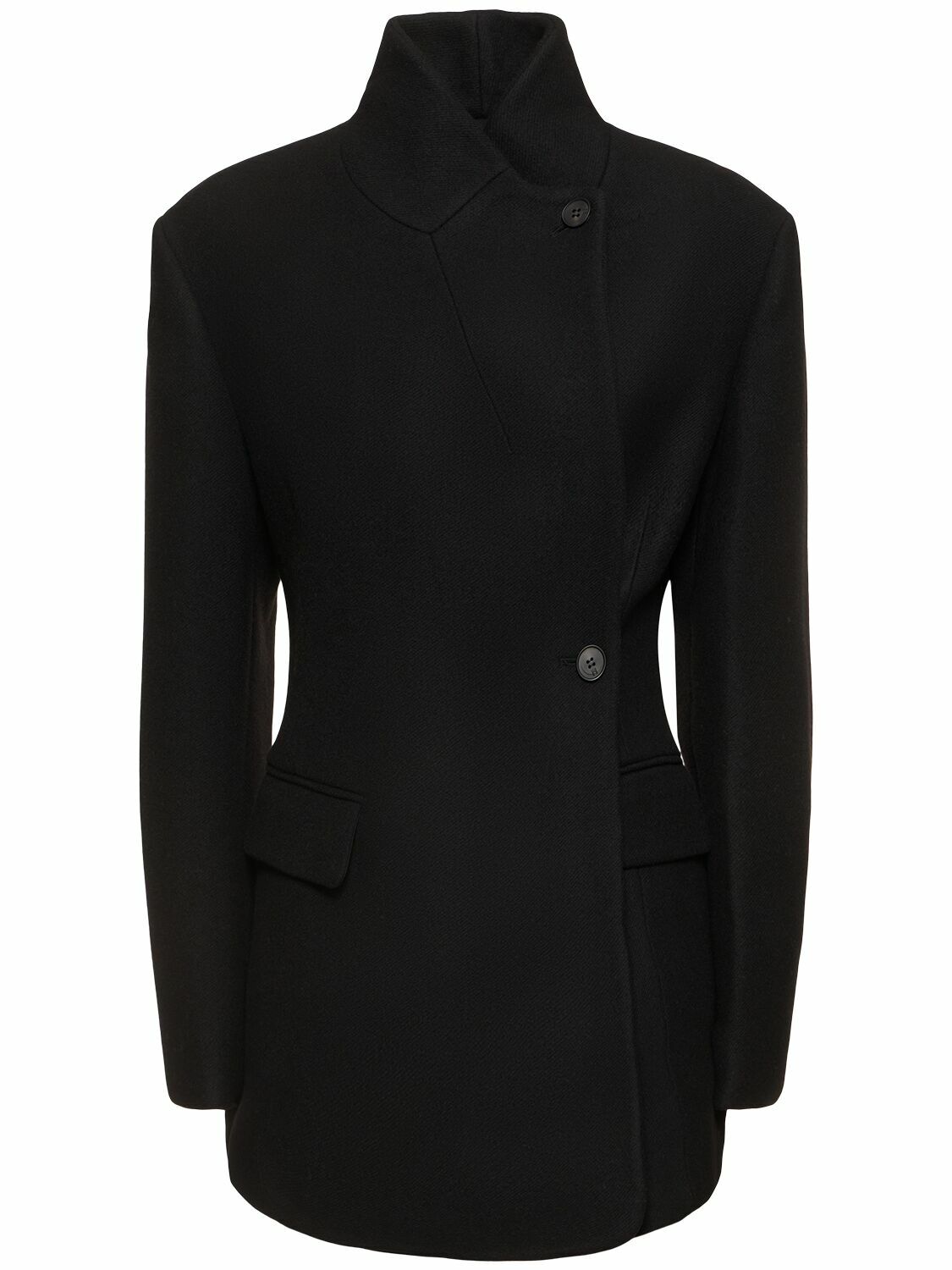 LOW CLASSIC Slim Fit Wool Blend Short Coat Low Classic