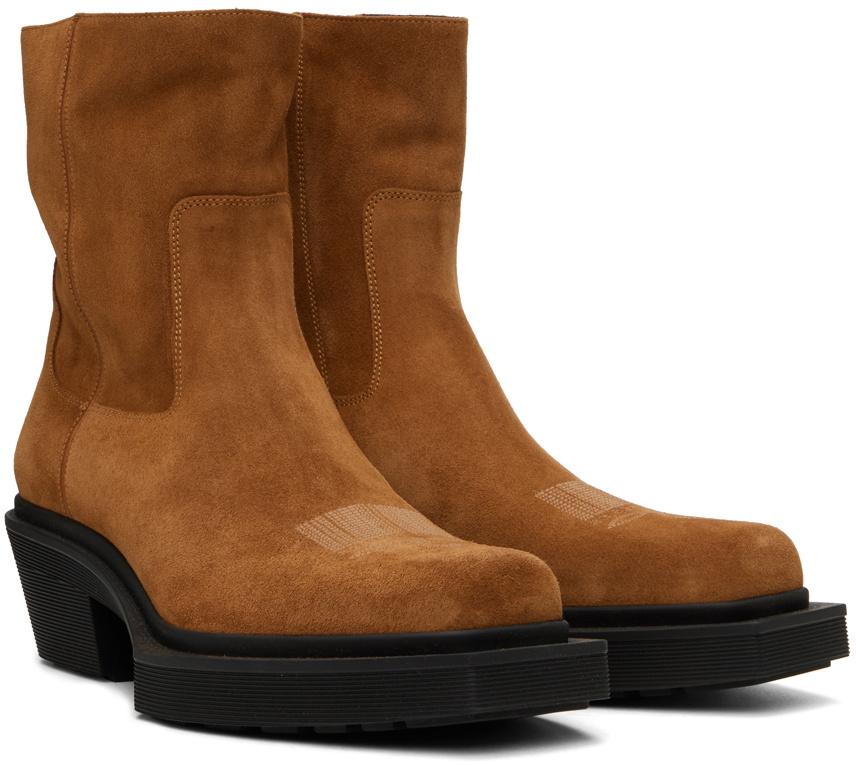 VTMNTS Tan Cowboy Chelsea Boots VTMNTS