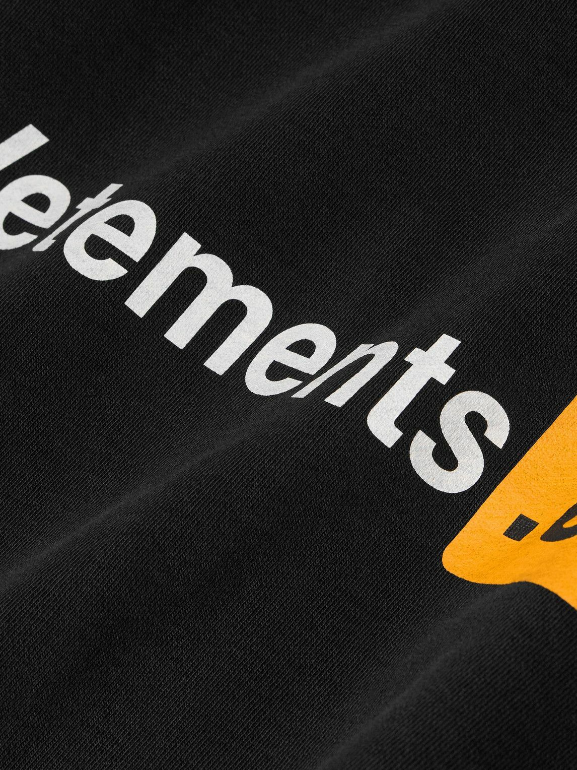VETEMENTS - Logo-Print Cotton-Blend Jersey Hoodie - Black Vetements