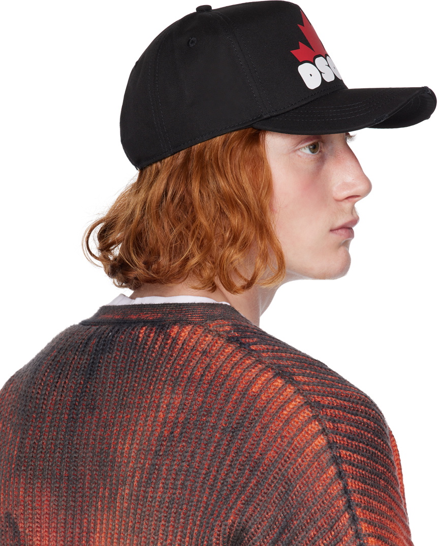 Dsquared2 Black 'DSQ2' Cap Dsquared2