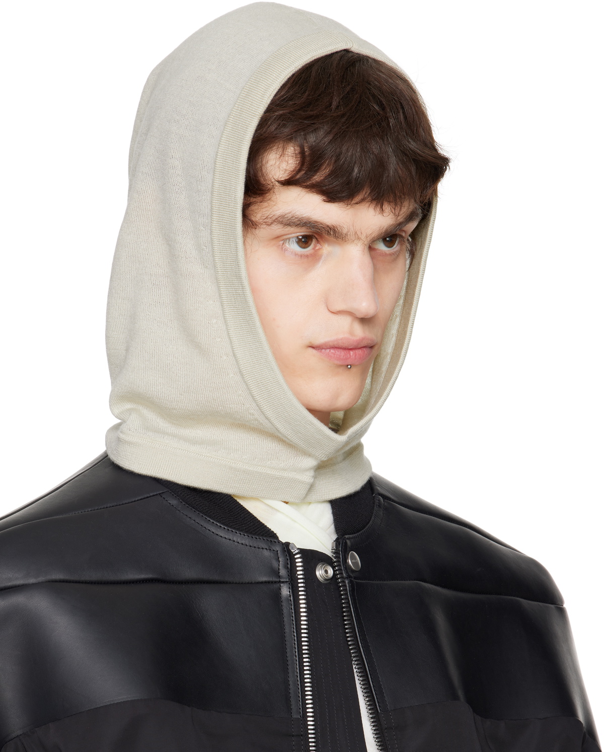 Rick Owens Off-White Hollywood Cashmere Hood Rick Owens