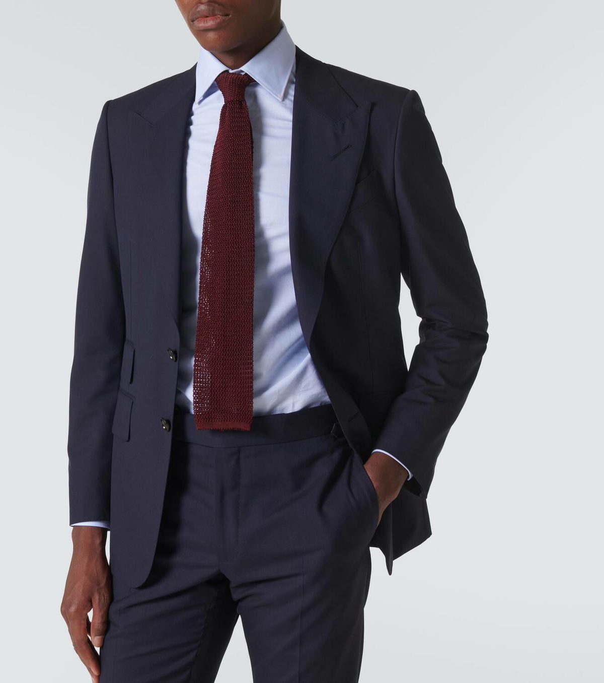 Rubinacci Knitted silk tie Rubinacci