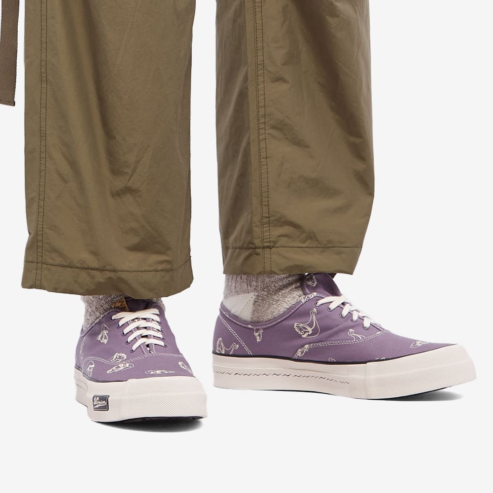Visvim Men's Logan Deck Roadster Sneakers in Purple Visvim