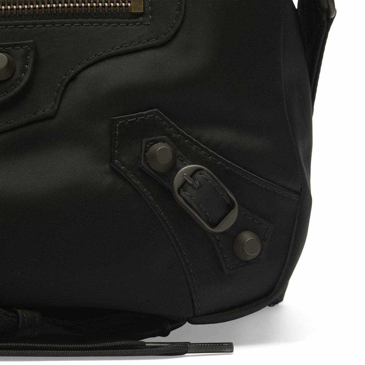Balenciaga Men's Le City Moto Nylon Bag in Black Balenciaga