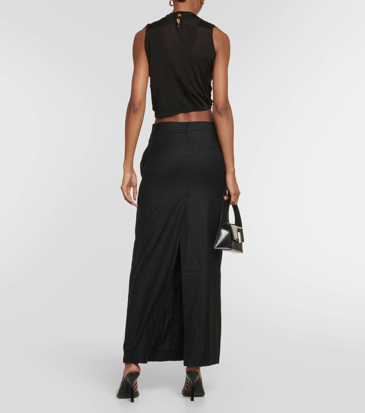 Aya Muse Fera pleated wool maxi skirt Aya Muse