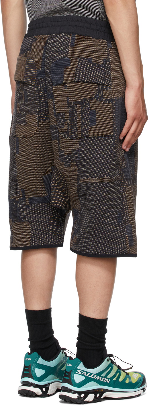 BYBORRE Black Graphic Shorts BYBORRE