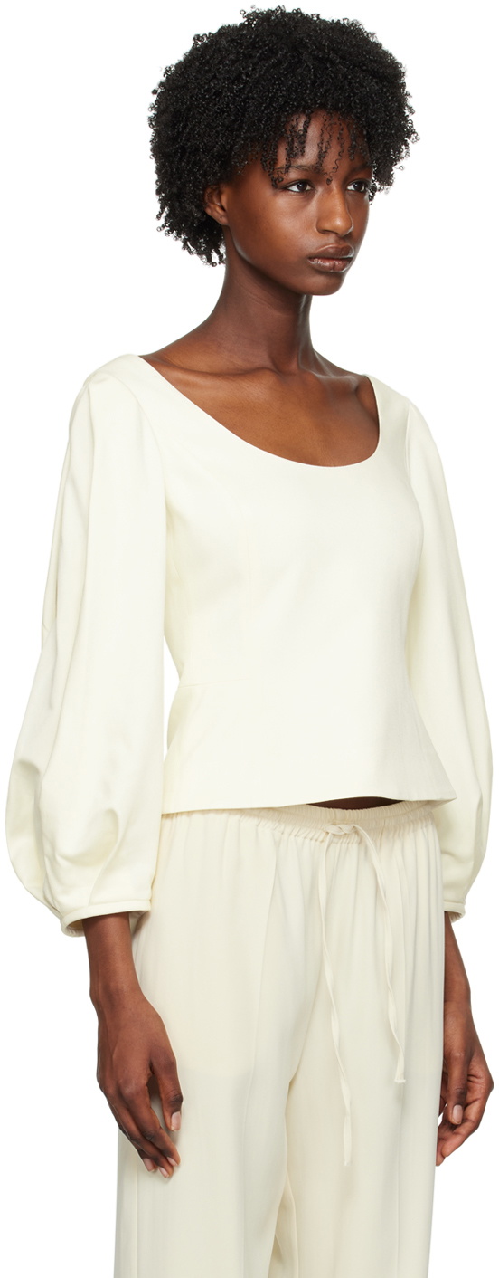 Gabriela Hearst Off-White Sophia Blouse Gabriela Hearst
