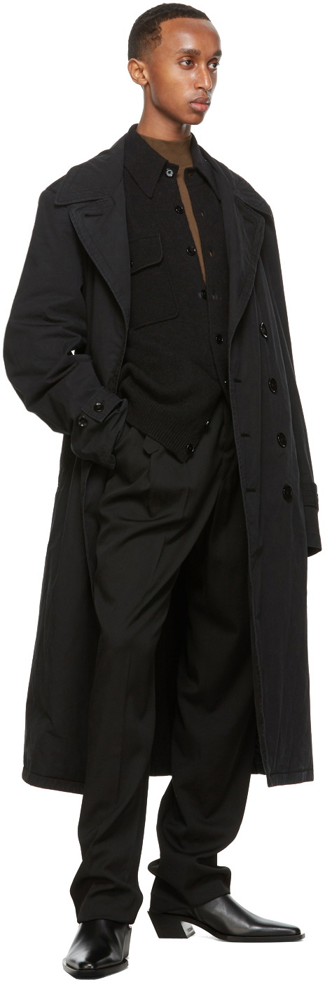 LEMAIRE Black Overshirt Jacket Lemaire