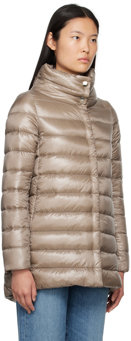 Herno Taupe Amelia Down Coat Herno