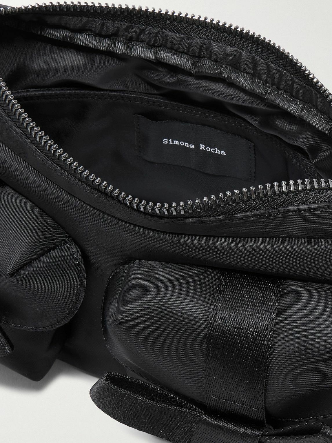 Simone Rocha - Bow and Faux Pearl-Embellished Shell Shoulder Bag Simone ...