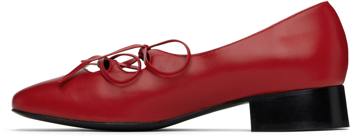 Nicole Saldaña Red Isabel Ballerina Flats Nicole Saldaña