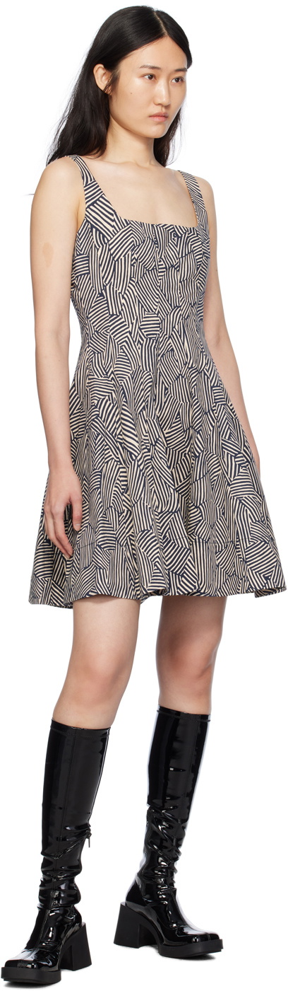 Staud Navy Wells Minidress Staud