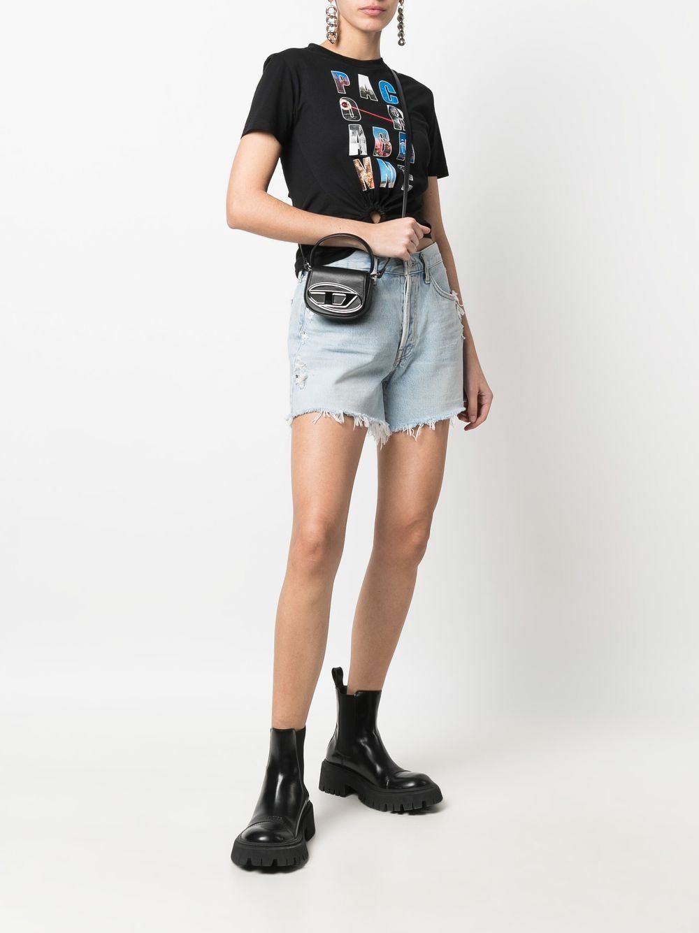 DIESEL - Logo Leather Mini Bag Diesel