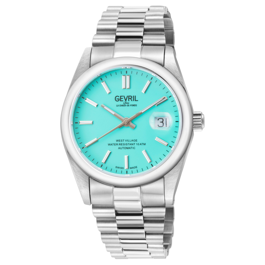 Gevril West Village Automatic Blue Dial Mens Watch 48933B Gevril