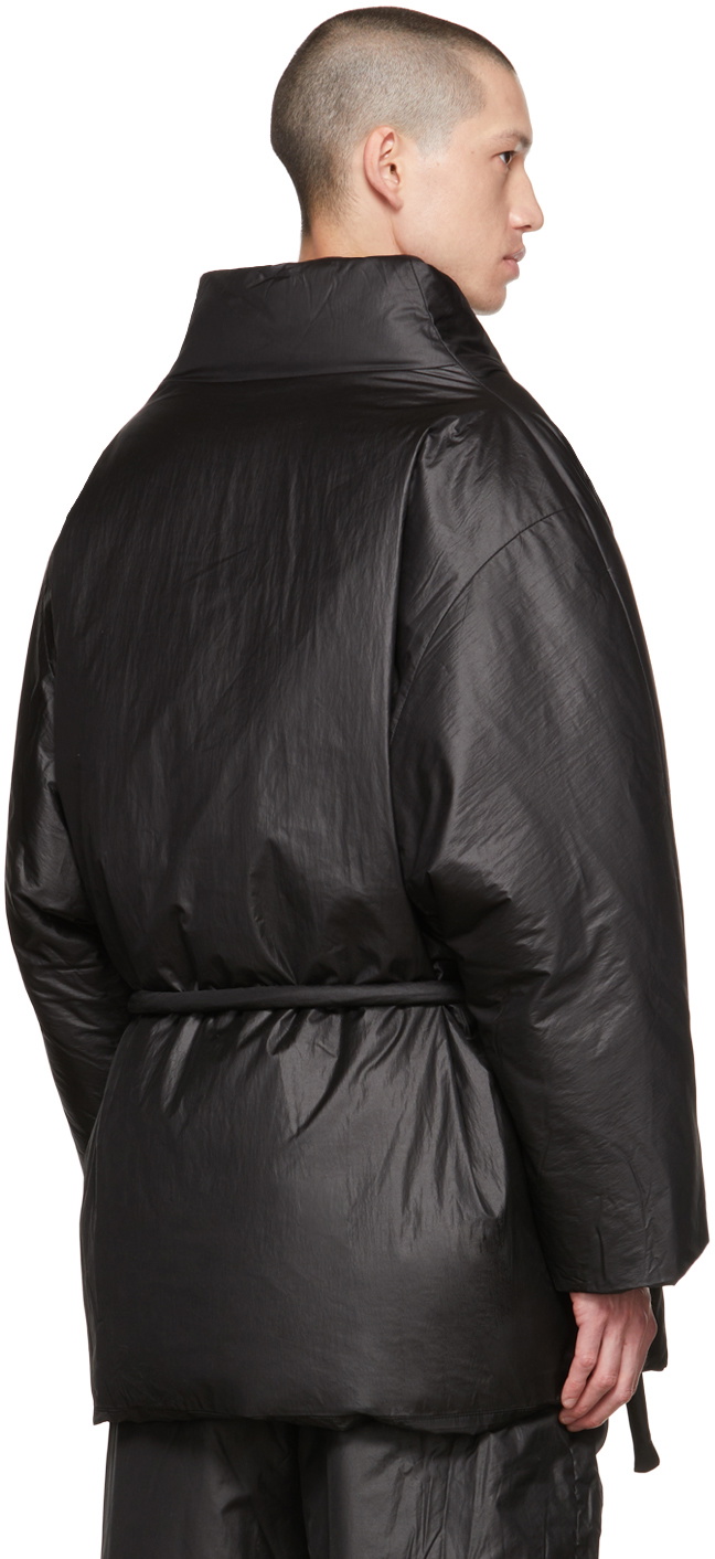 AMOMENTO Black Muffler Down Jacket AMOMENTO
