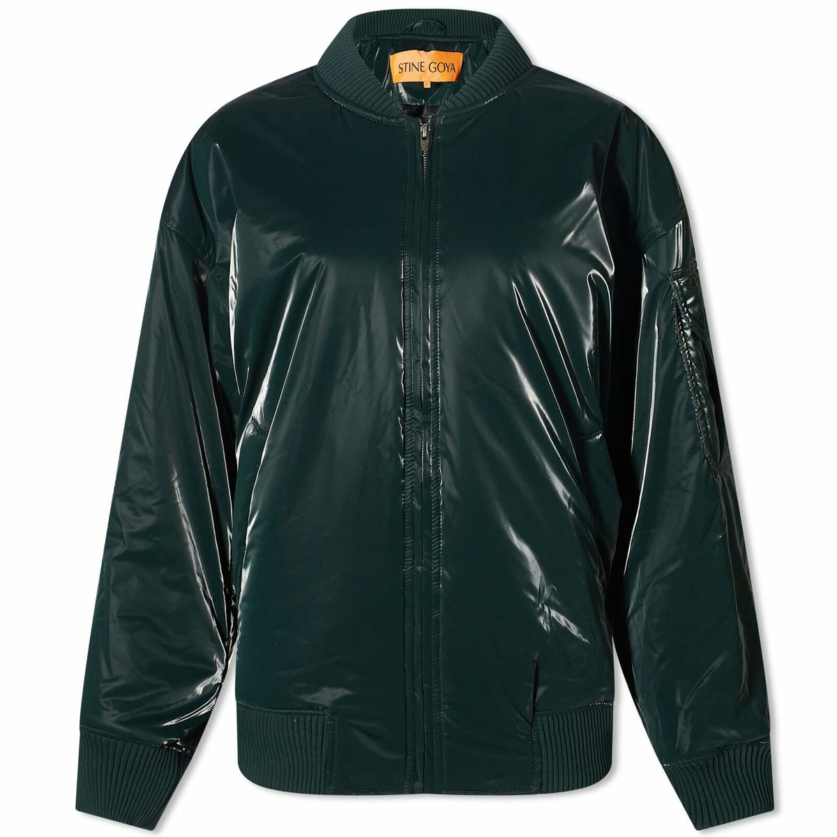 Stine Goya Women's Norea Liquid Bomber Jacket in Fanfare Stine Goya