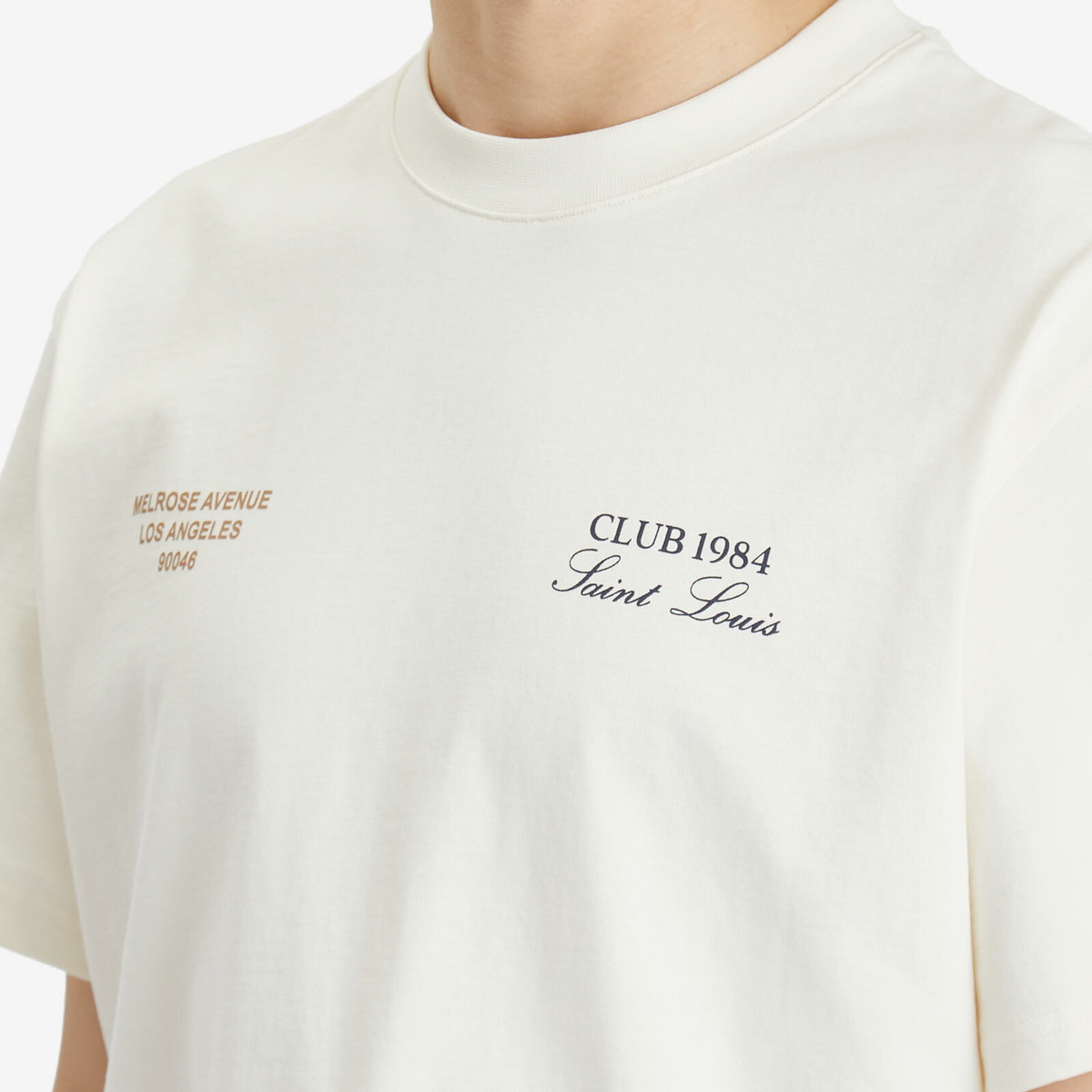 Club 1984 Men's Melrose 1984 T-Shirt in Off White Club 1984