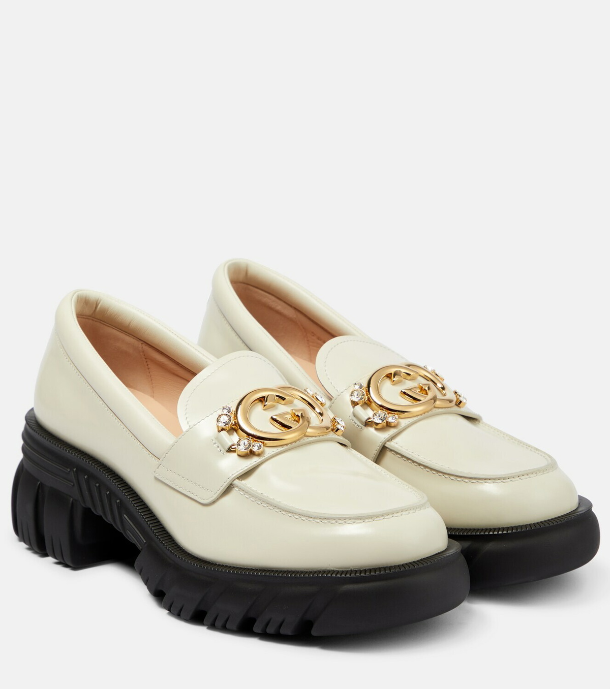 Gucci - Interlocking G leather loafers Gucci
