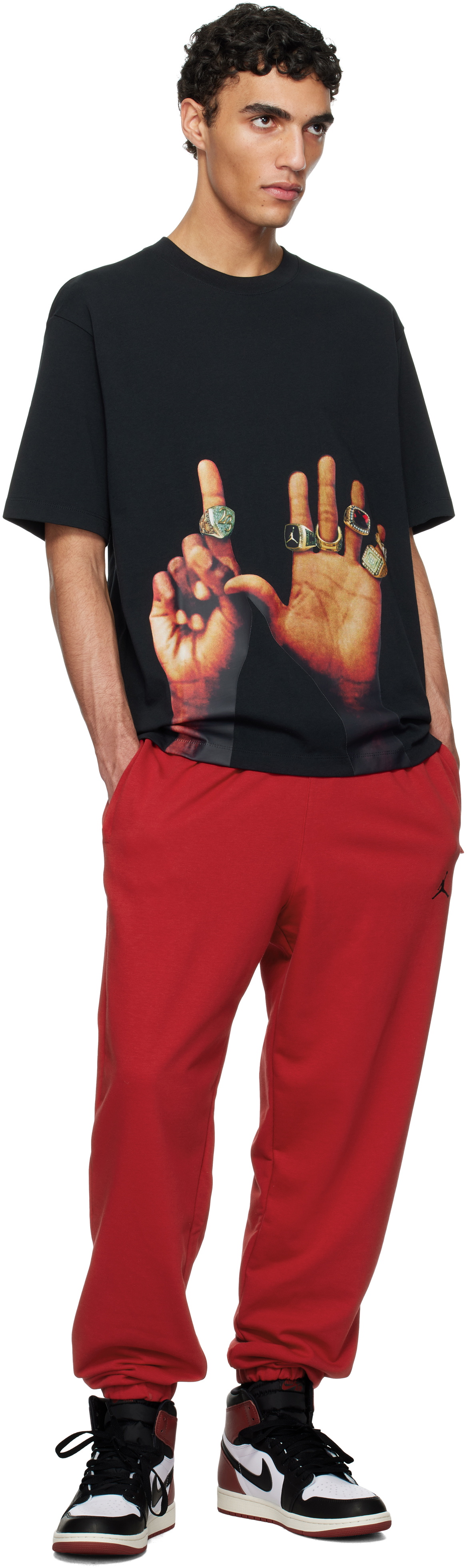 Nike Jordan Red Jordan Sport Crossover Sweatpants Nike Jordan Brand