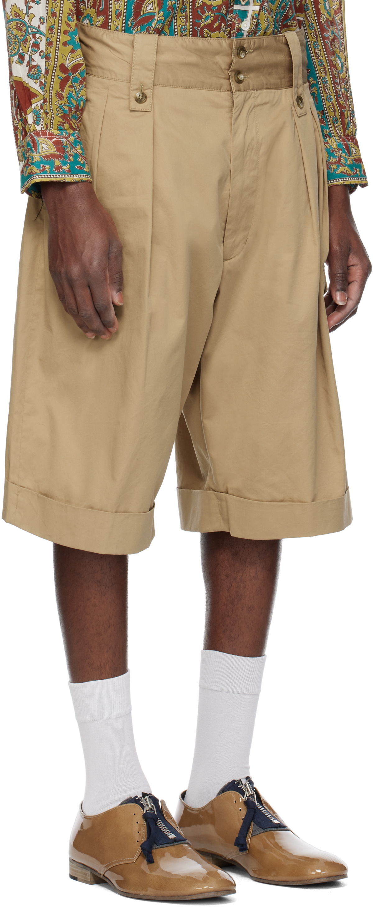 Engineered Garments Tan Gurkha Shorts Engineered Garments
