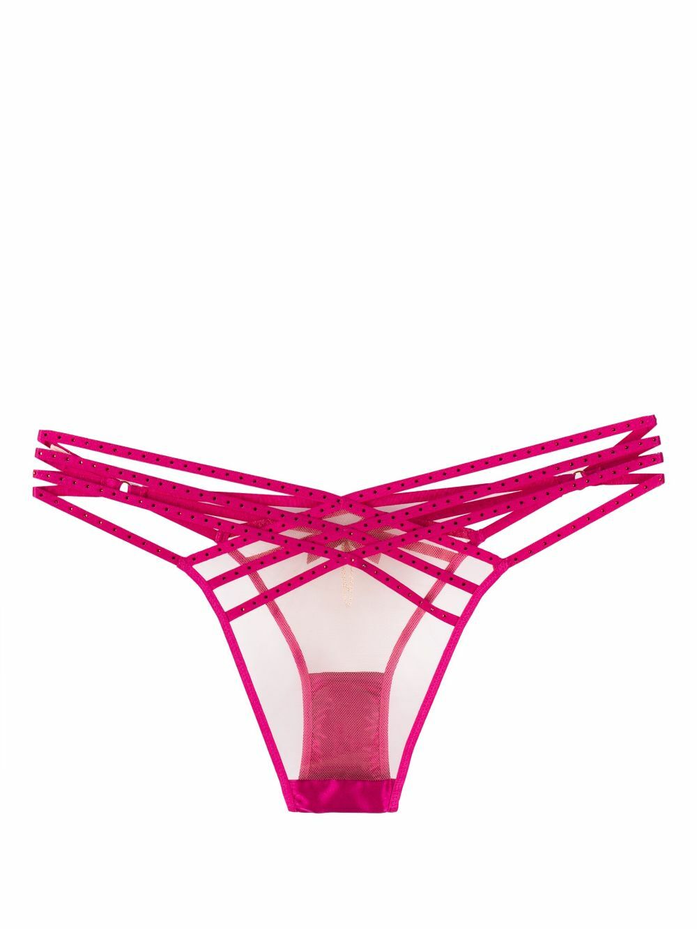 Agent Provocateur Pink Rubi Crystal-Embellished Briefs Agent Provocateur