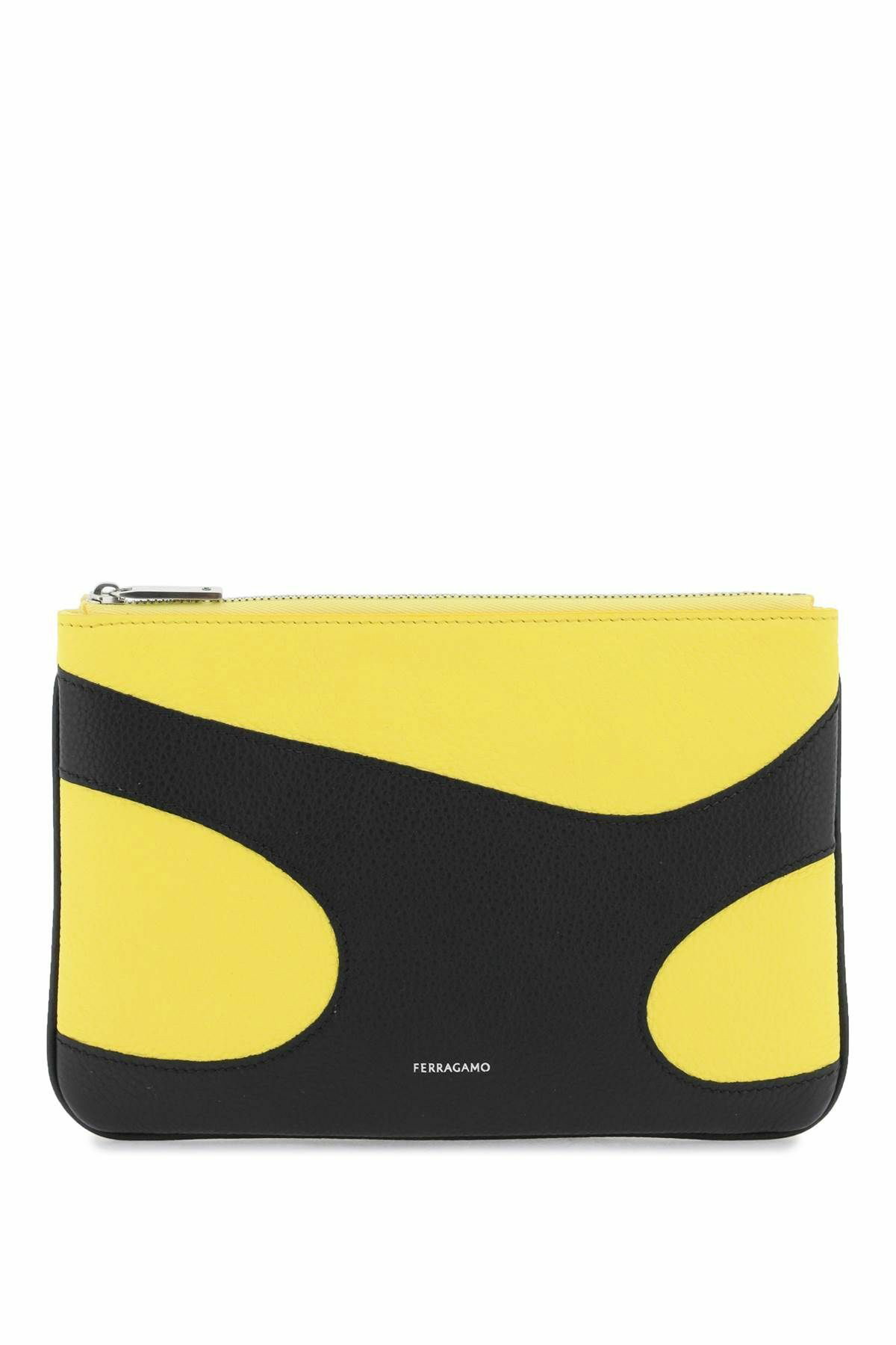 FERRAGAMO cut-out pouch Black Salvatore Ferragamo