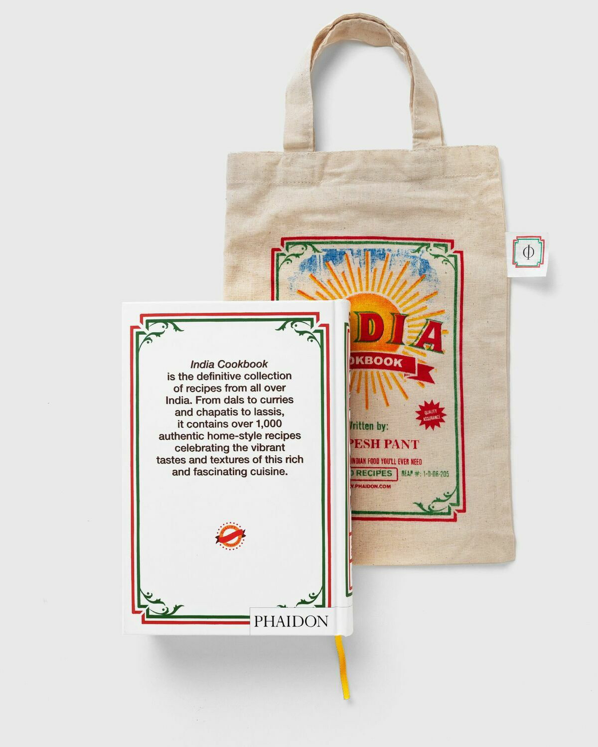 Phaidon "India: The Cookbook" By Pushpesh Pant Multi Food Phaidon