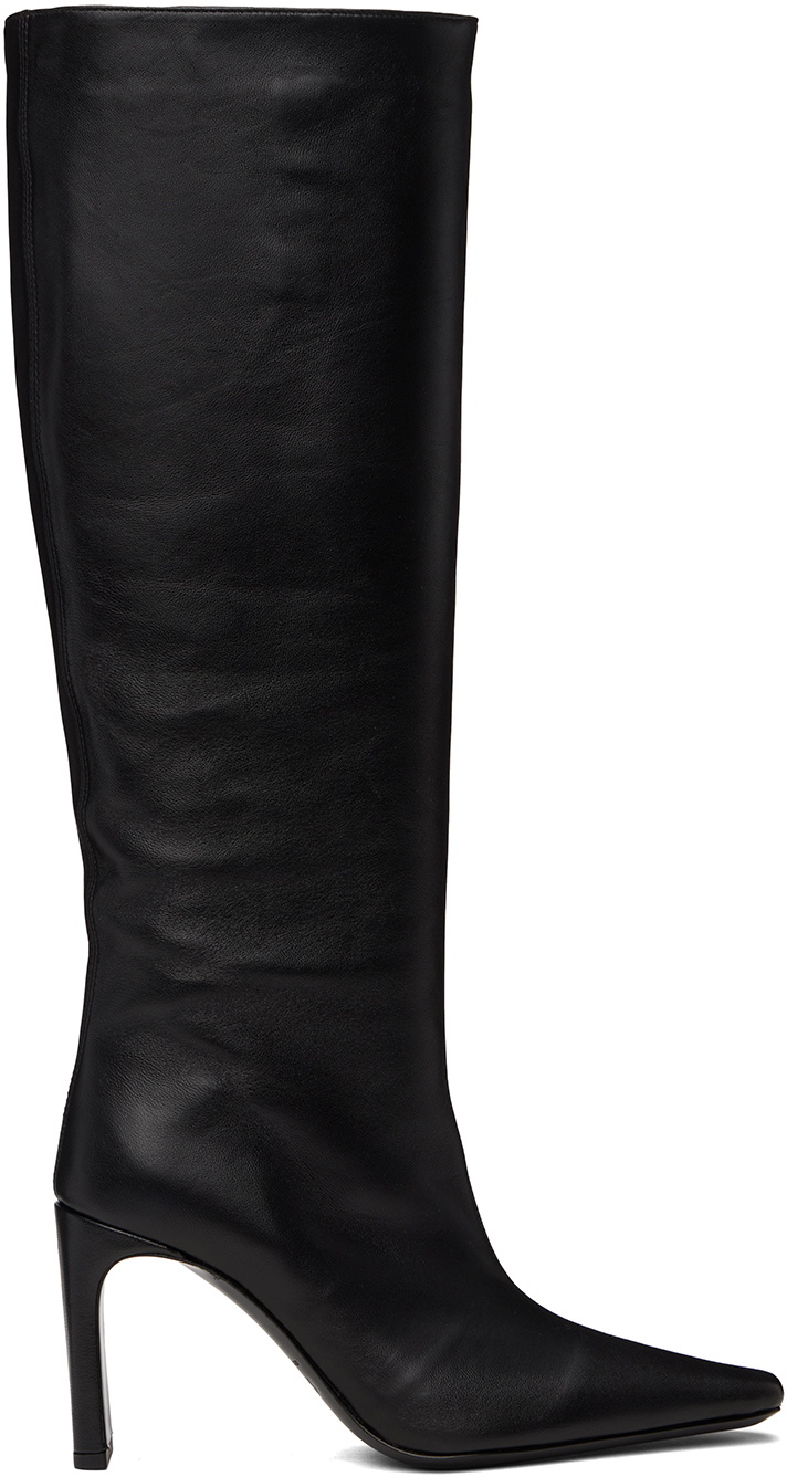 Staud Black Wally High Heel Tall Boots Staud
