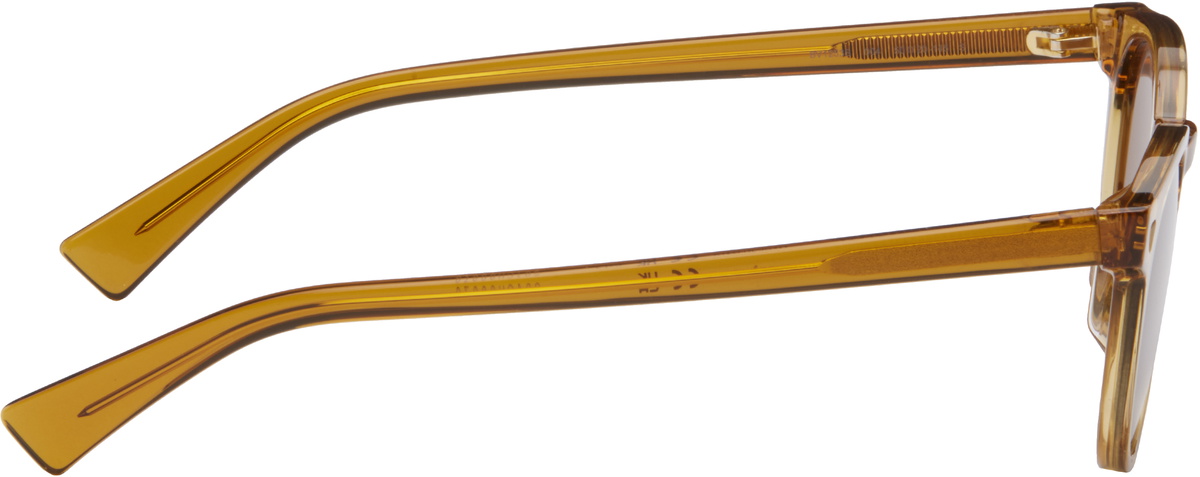 Bottega Veneta Orange Round Sunglasses Bottega Veneta