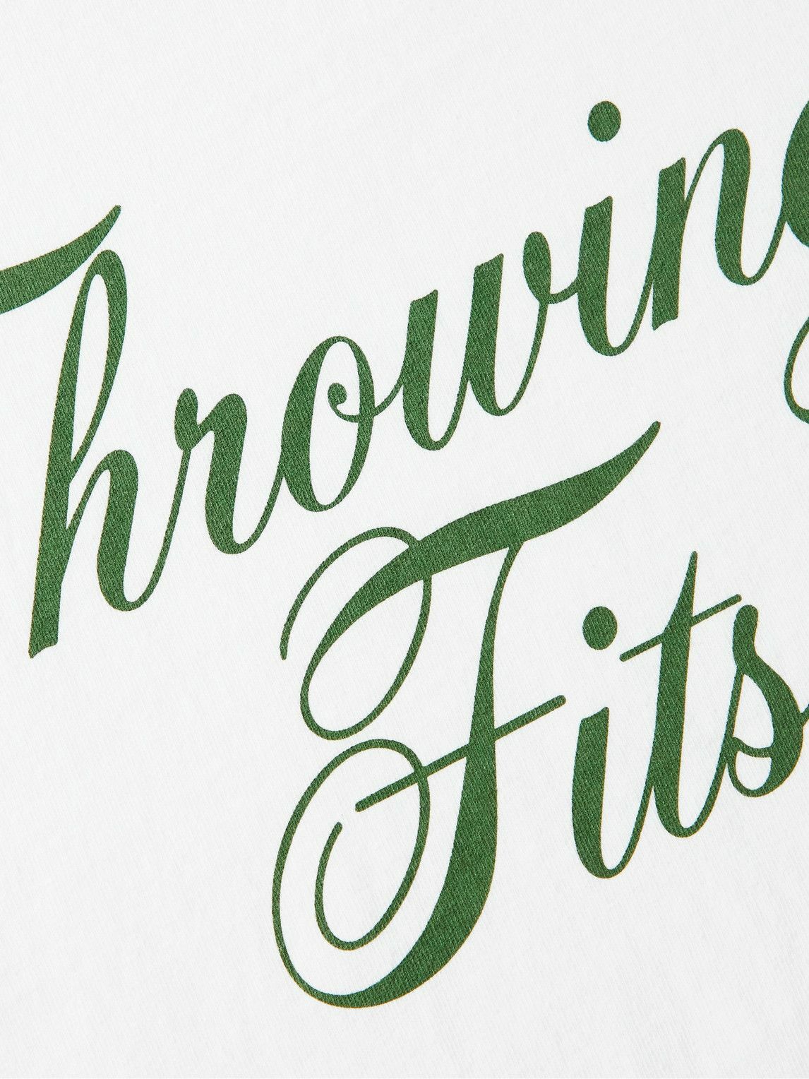 Throwing Fits - Logo-Print Cotton-Jersey T-Shirt - White