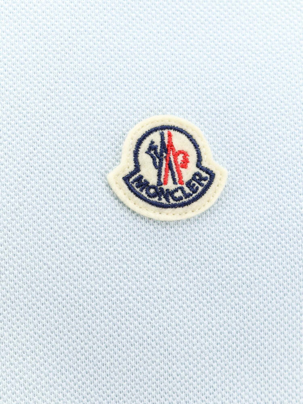 Moncler Polo Shirt Blue Mens Moncler