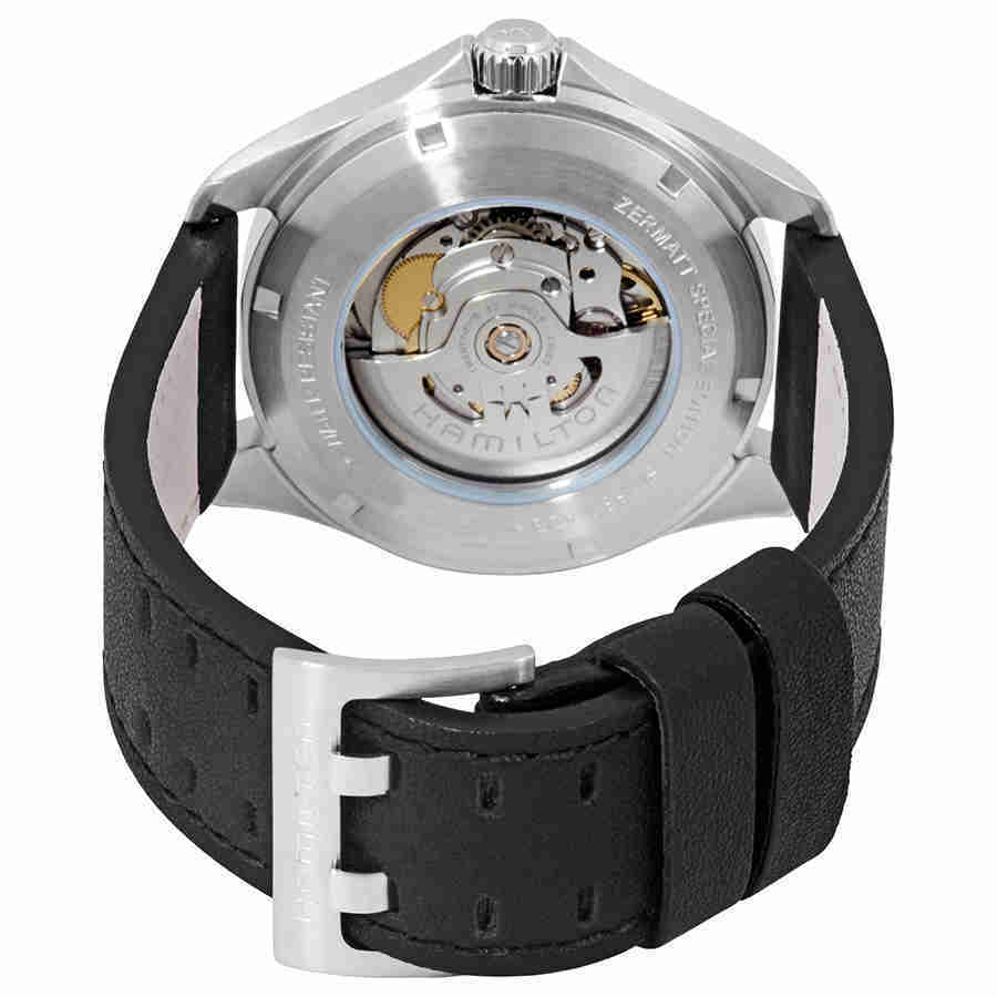 Hamilton Khaki Pilot Air Zermatt Automatic Black Dial Mens Watch ...