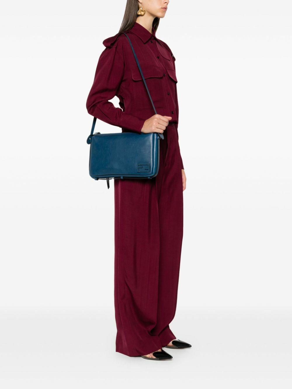 FENDI - Simply Fendi Medium Leather Shoulder Bag Fendi