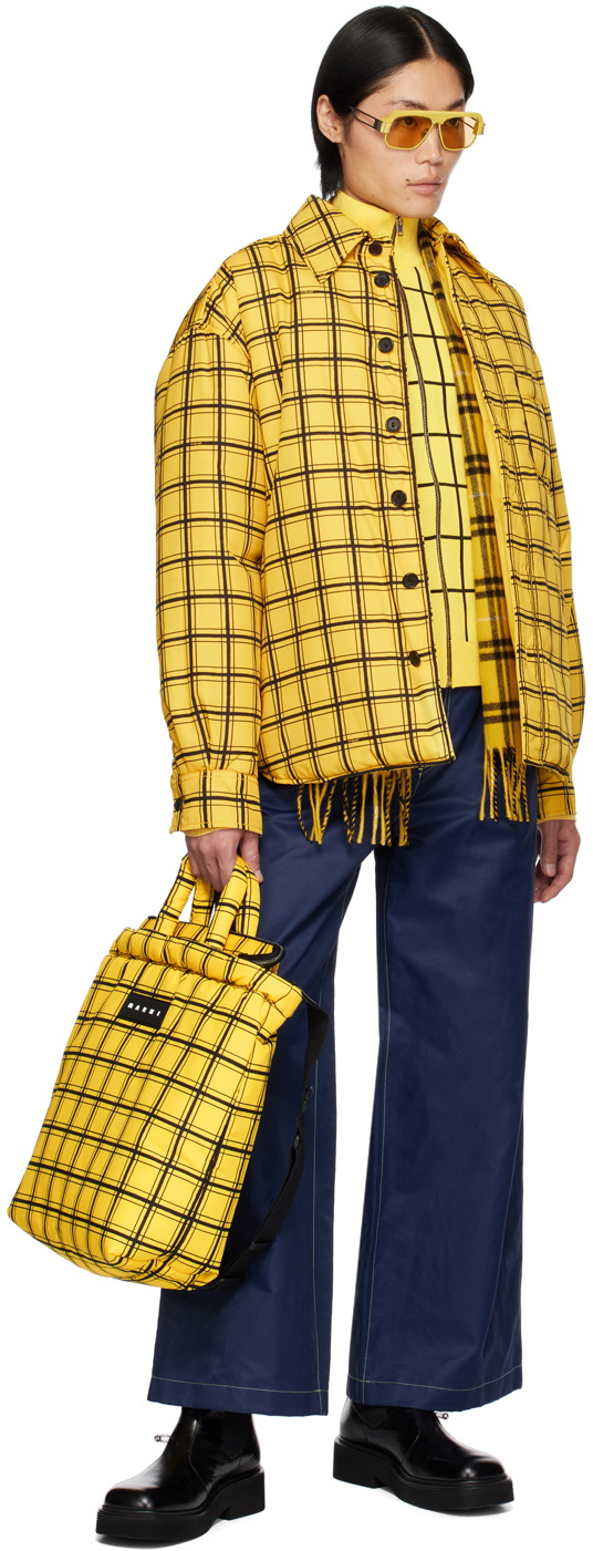 Marni Yellow Check Jacket Marni