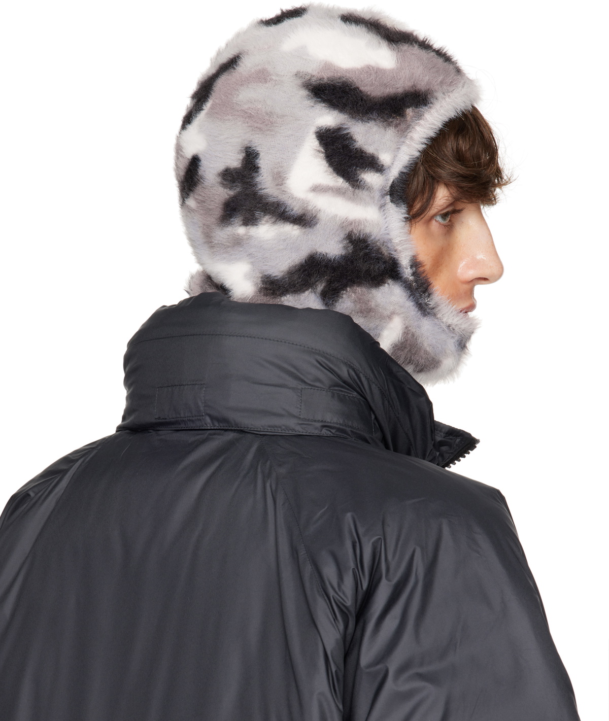 Acne Studios Gray Camouflage Balaclava Acne Studios