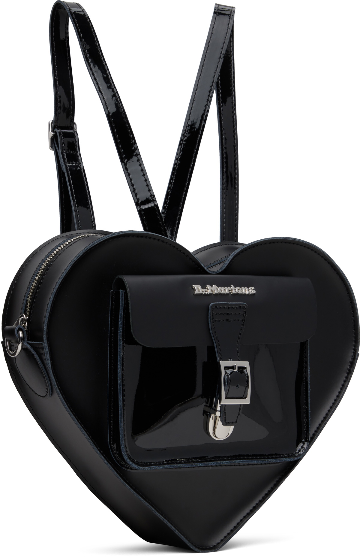Dr. Martens Black Heart Shaped Leather Backpack Dr. Martens