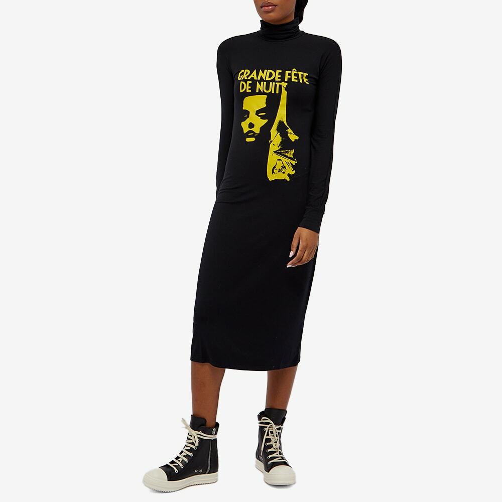 Raf Simons Women's High Neck Dress in Black Raf Simons