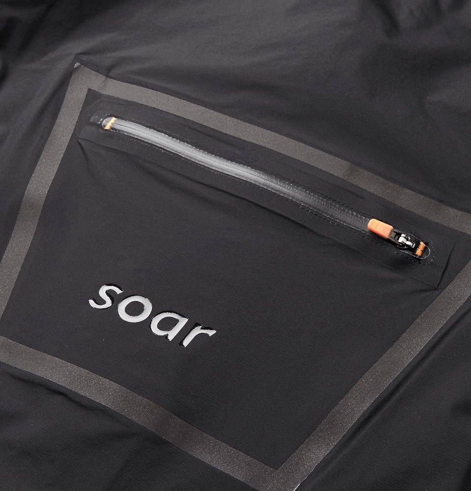 Soar Running - Ultra Rain 2.0 Waterproof Shell Jacket - Black Soar Running
