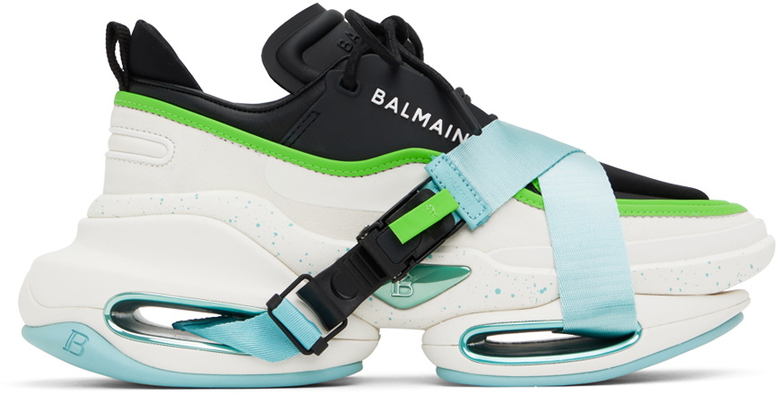 Balmain Black & White B-Bold Sneakers Balmain