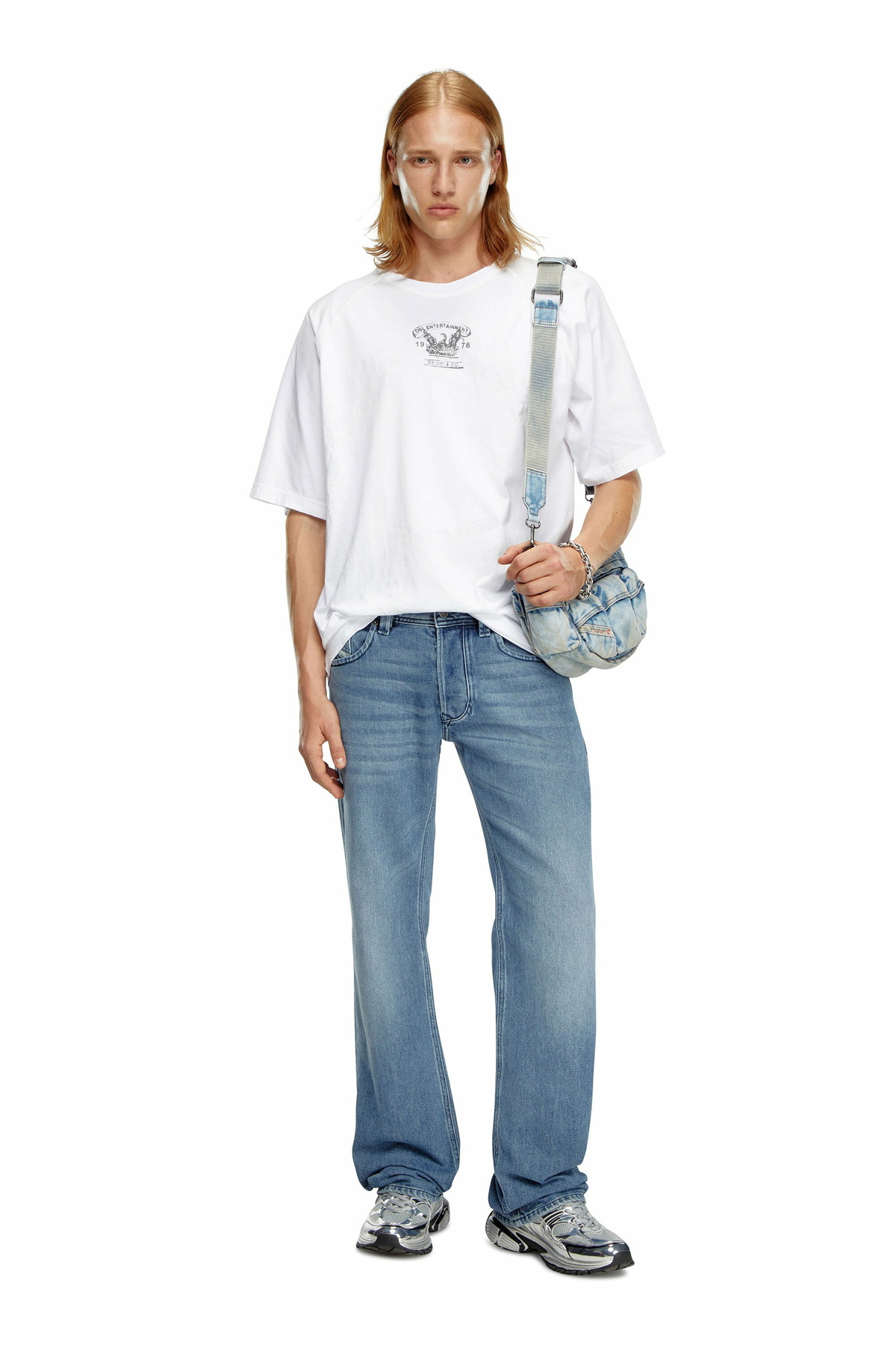 Diesel Regular Jeans - 1985 Larkee - Jeans Mens in Blue Diesel