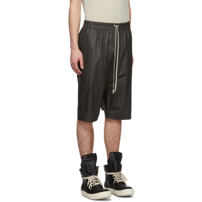 Rick Owens Grey Ricks Pods Shorts Rick Owens