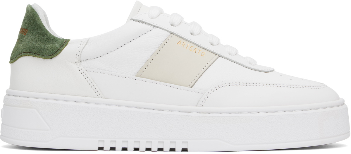 Axel Arigato White & Green Orbit Vintage Sneakers Axel Arigato