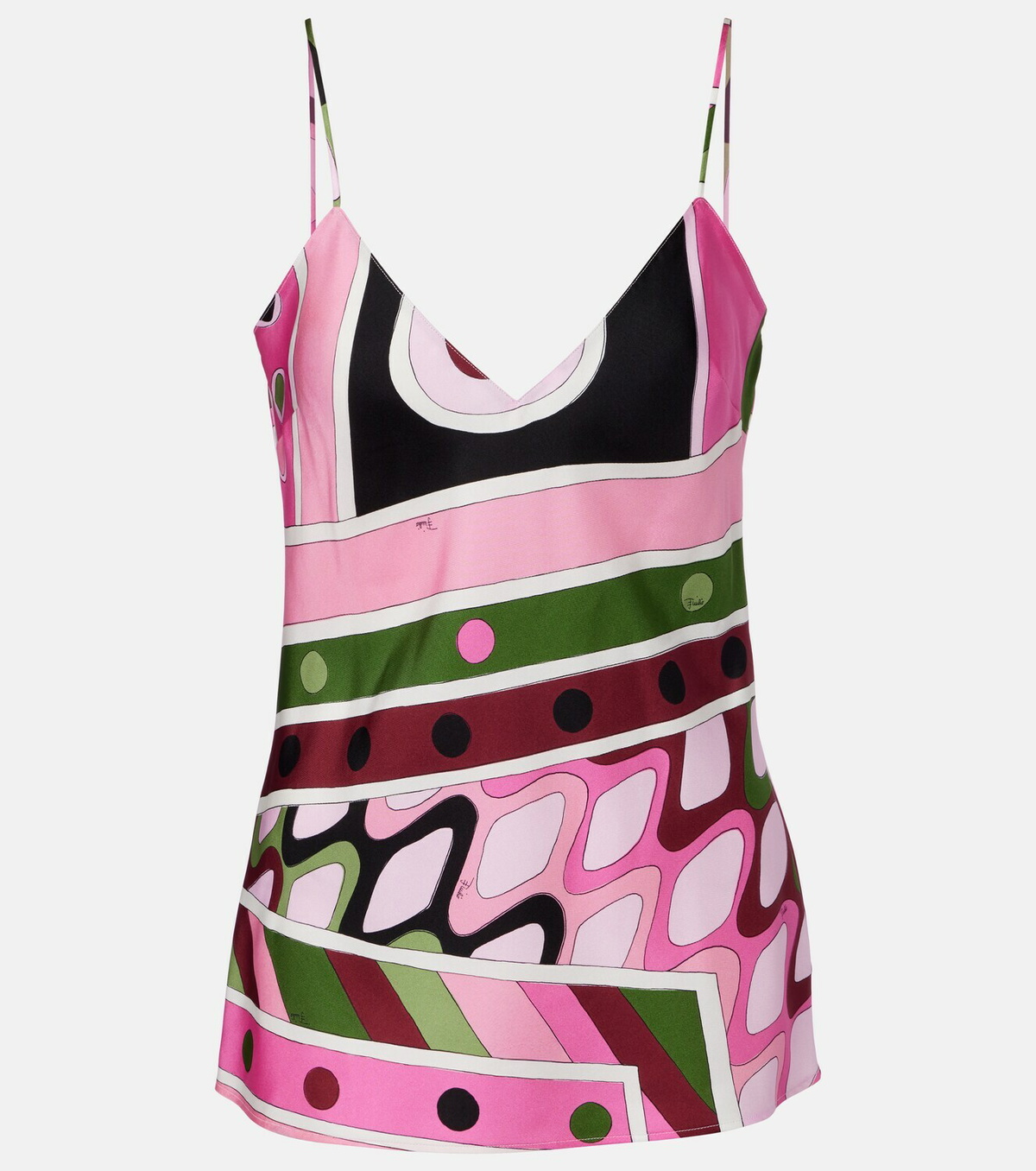 Pucci Vivara silk satin top Emilio Pucci