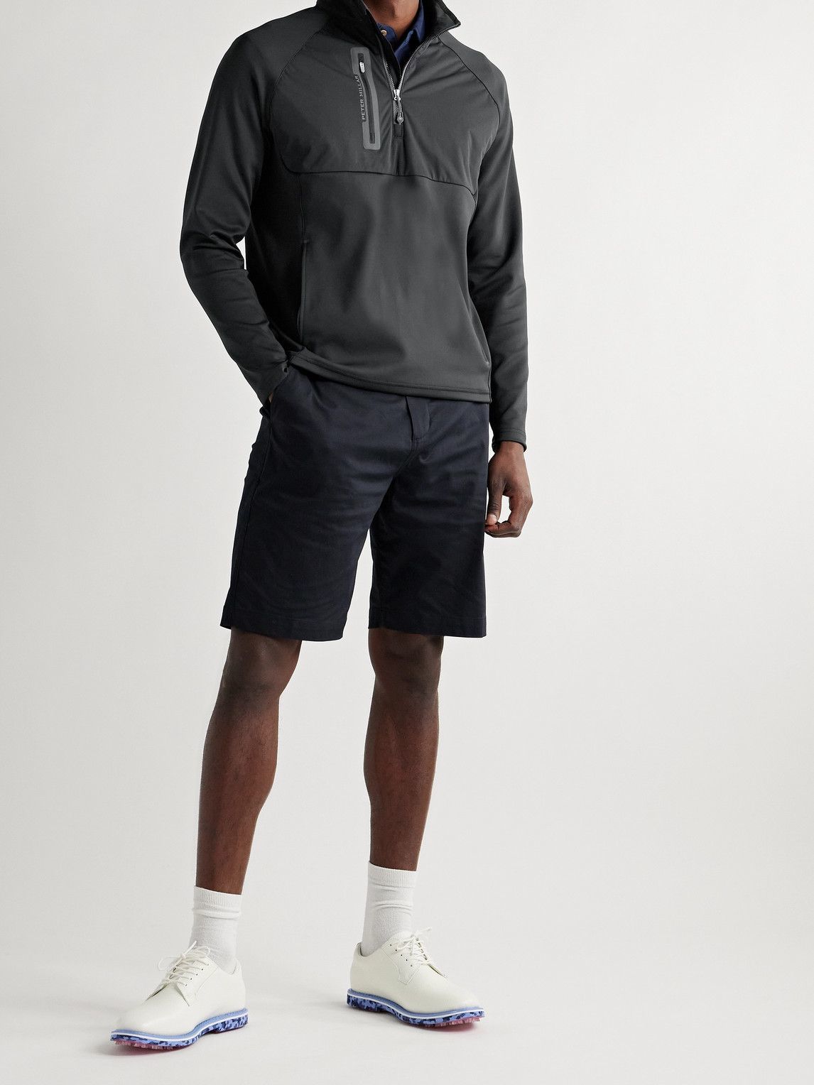 Peter Millar - Hyperlight Weld Slim-Fit Stretch-Jersey Half-Zip Golf ...