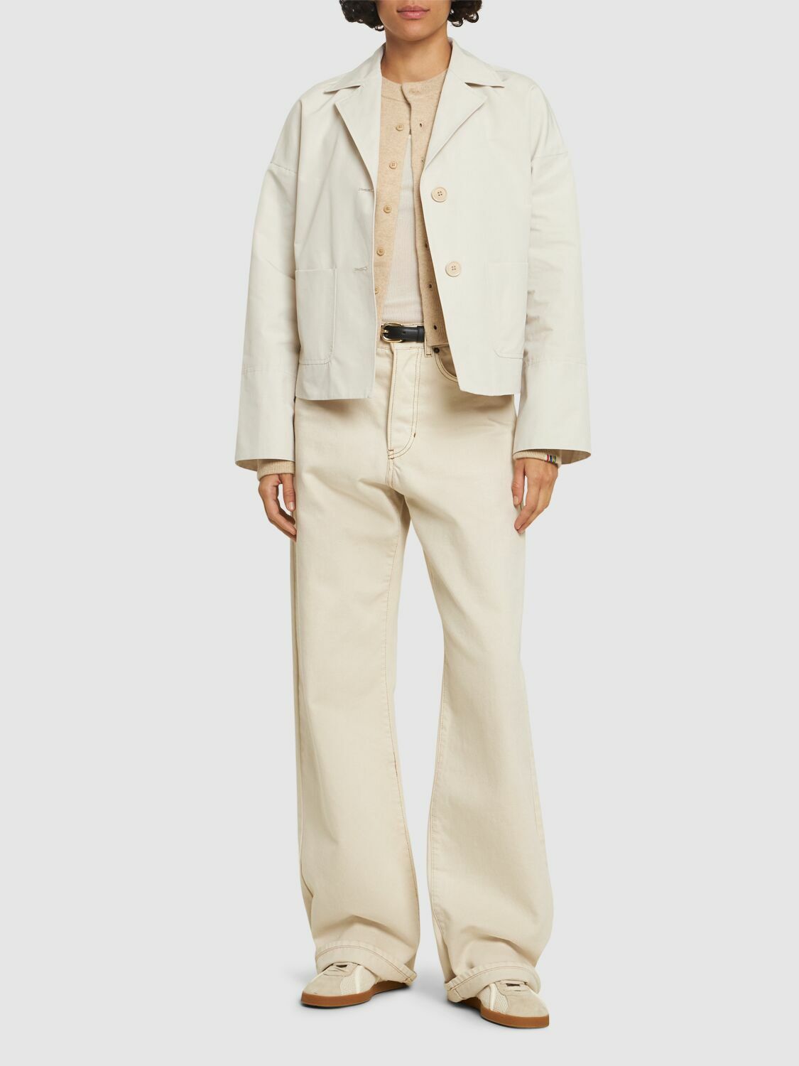ASPESI - Cotton Canvas Single Breast Jacket Aspesi