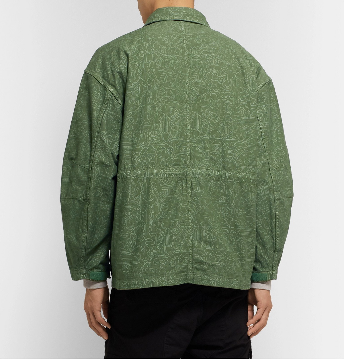Cav Empt - Logo-Detailed Printed Cotton Jacket - Green Cav Empt